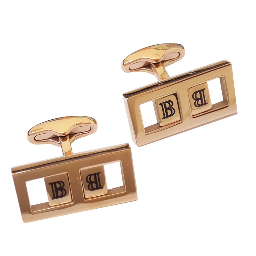 كبك ذهبي هولو بيلماين Balmain "Hollow" CuffLink Gold